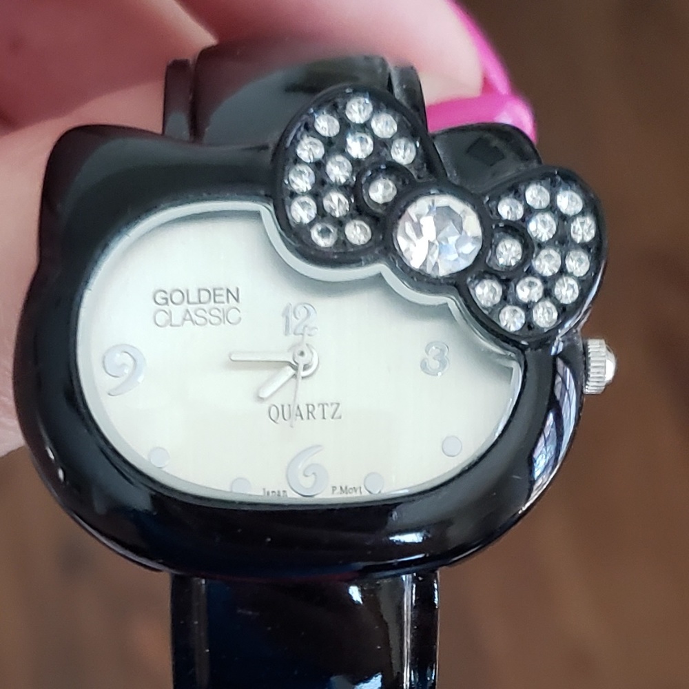 Hello Kitty Style, Retro, Cuff Watch - Gem